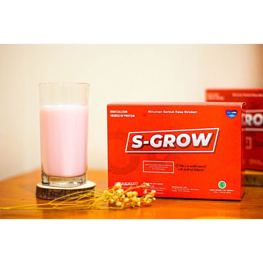 Jual S-GROW SUSU PENINGGI BADAN SGROW 250 GR (10 SACHET) | Shopee Indonesia