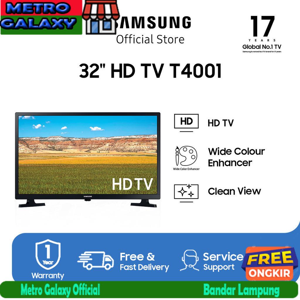 Jual Samsung HD TV 32" UA32T4001 (2020) | Shopee Indonesia