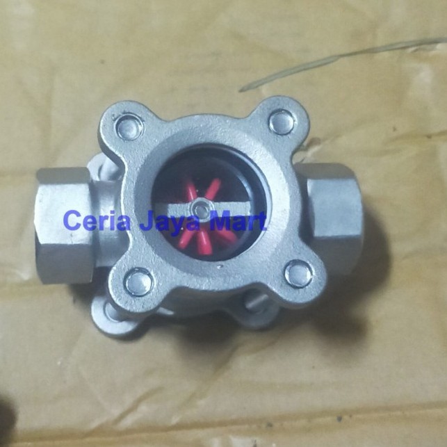 Jual Sight Glass Flow Indicator 3/4 " Inch DN 20 Drat Cast Iron Heavy ...