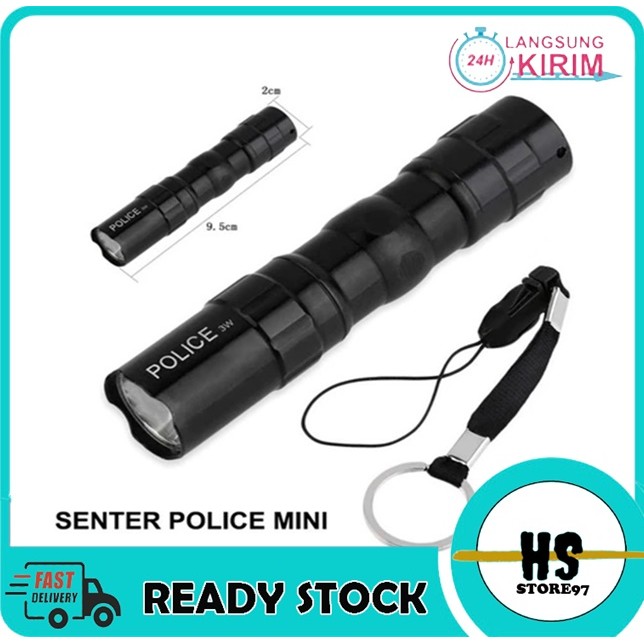 Jual Senter POLICE Mini LED Mini - Senter Lampu Emergency - Senter SWAT ...