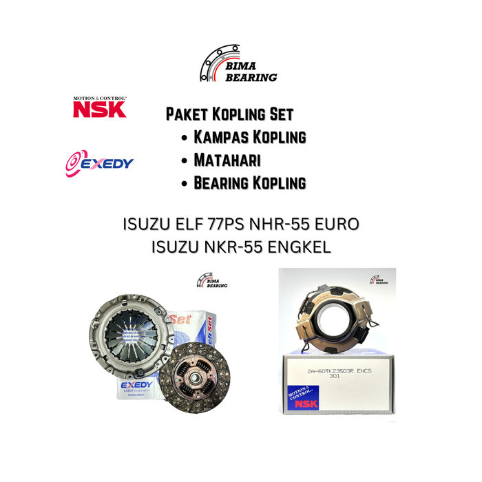 Jual KOPLING SET PAKET KAMPAS MATAHARI DEKLAHAR BEARING ELF NHR NKR NLR ...