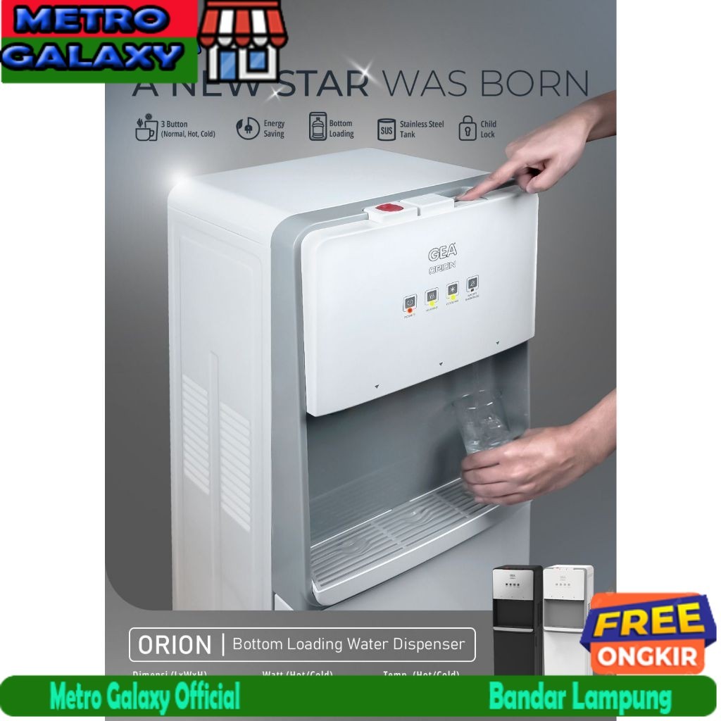 Jual WATER DISPENSER GEA ORION GALON BAWAH KOMPRESSOR | Shopee Indonesia