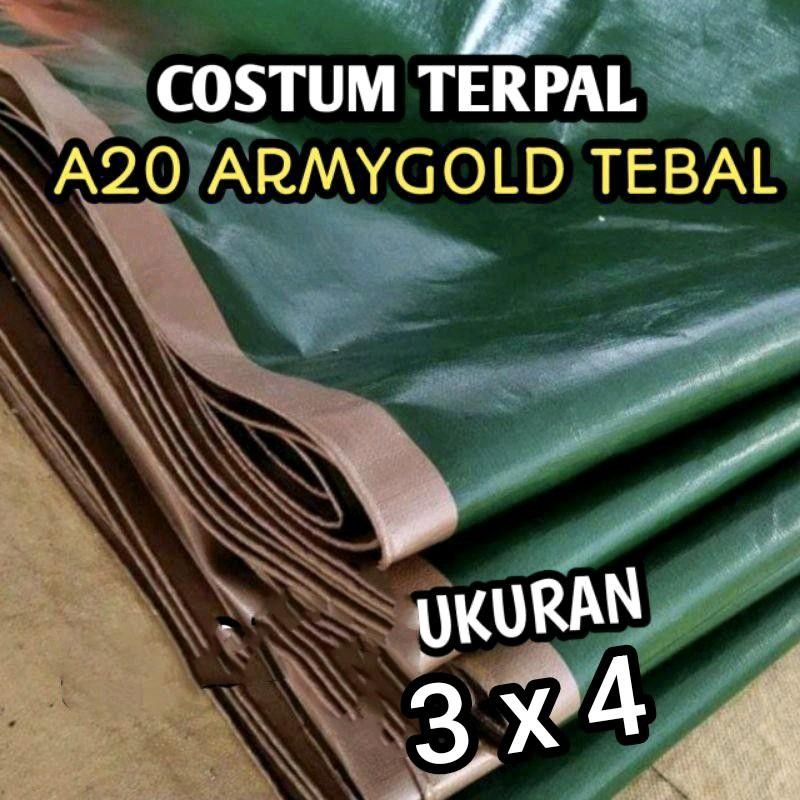 Jual Terpal Waterproof terpal truck A20 ukuran 3x4 super tebal dan kuat ...