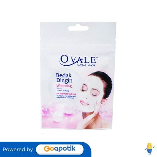 Jual Ovale Facial Mask Bedak Dingin Mutiara Sachet 15 Gram | Shopee Indonesia