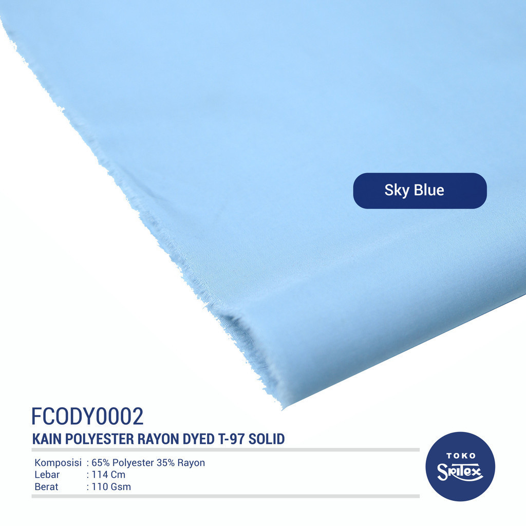 Jual Toko Sritex Kain Polyester Rayon Dyed Premium Ekspor, T97. Harga ...