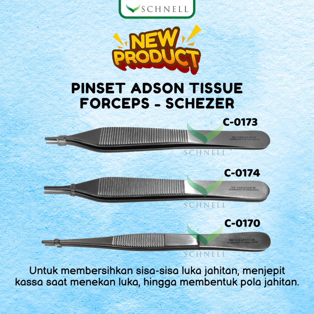 Jual Pinset Adson Tissue Forceps/Pinset Operasi Dental Instrument ...