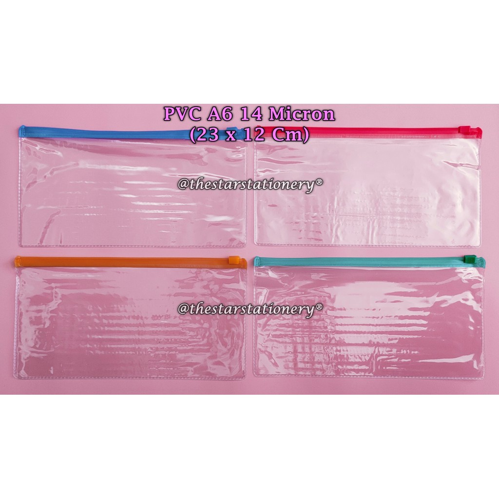 Jual (1 Biji) Map Resleting PVC 23*12 Cm / Document Bag GXIMP PVC ...