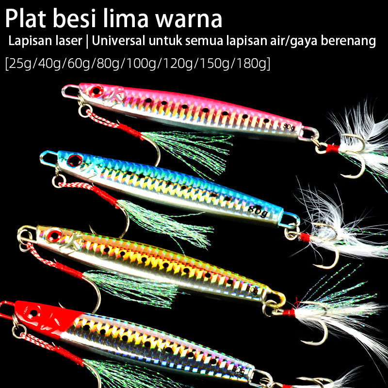 Jual TRU Umpan Besar Memancing di Laut 80g 100g 120g 150g 180g Metal Spinner Umpan Keras Air ...