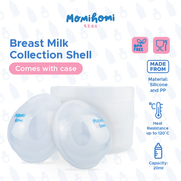Jual MOMI HOMI Breast Milk Collection Shell tempat / wadah penampung ...