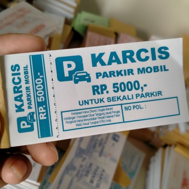 Jual COD KARCIS KUPON VOUCHER PARKIR MOTOR MOBIL BUS TRUCK BOX | Shopee ...