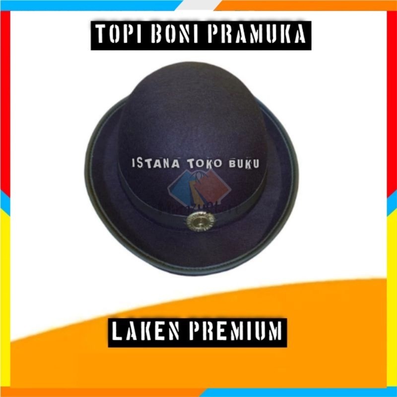 Jual Topi boni pramuka bahan laken siaga penggalang putri | Shopee ...