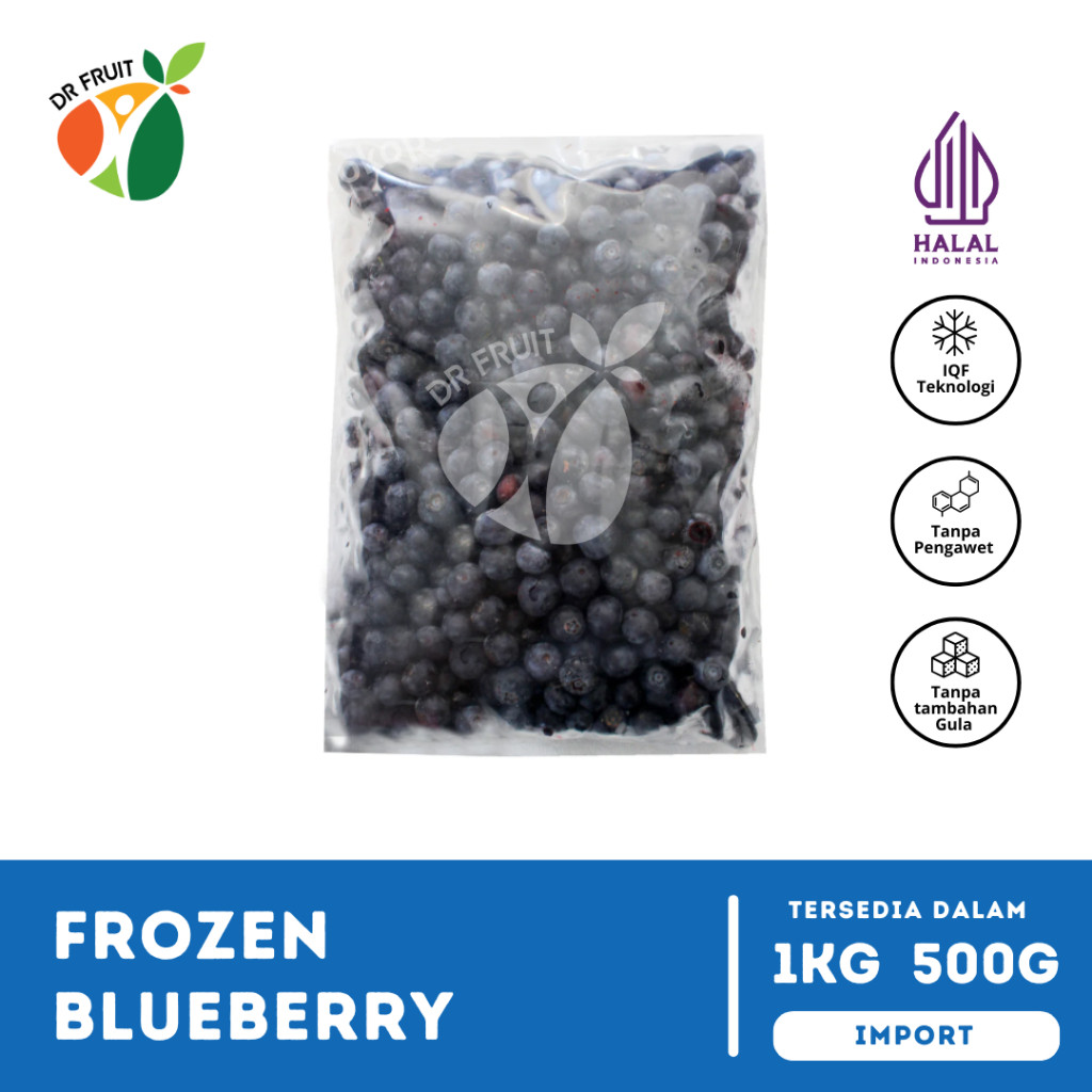 Jual Buah Blueberry Beku / Frozen Blueberry (IQF) | Shopee Indonesia