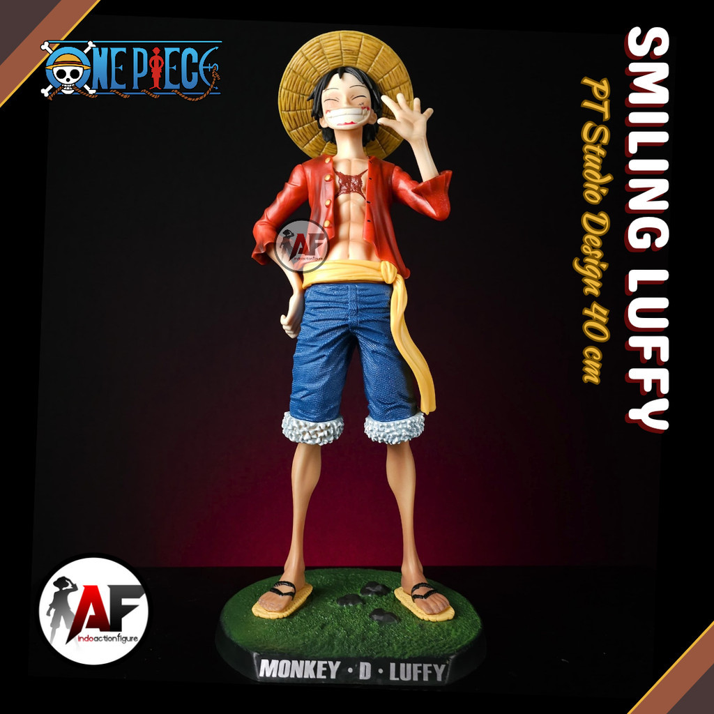 Jual Statue Action Figure One Piece Smiling Luffy PT Studio Design ...