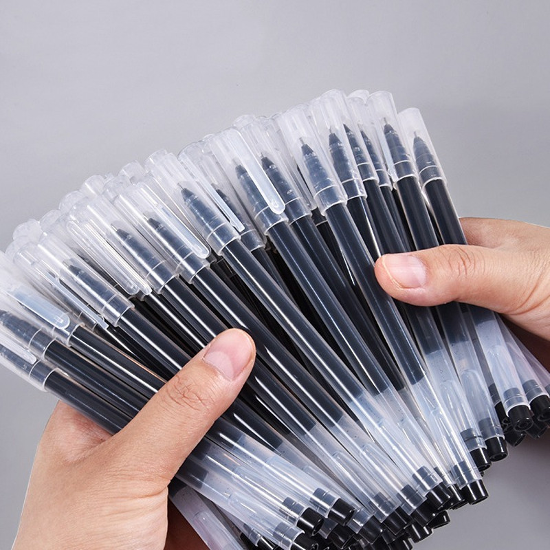 Jual 10/20/30/50 pcs Pulpen 1 pack pulpen gel murah pena pen hitam biru ...