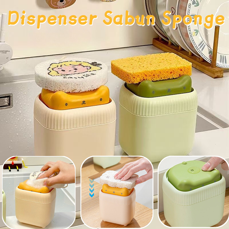 Jual Kitchen Soap Dispenser / Dispenser Sabun Sponge / Tempat Sabun ...