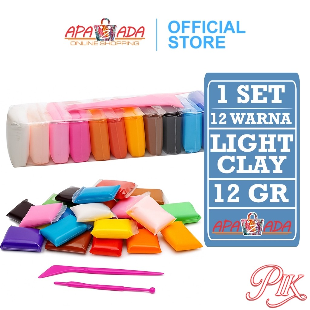Jual Clay Polymer Mainan Anak 12 Gram [1 Set - 12 Warna] / Edukasi ...