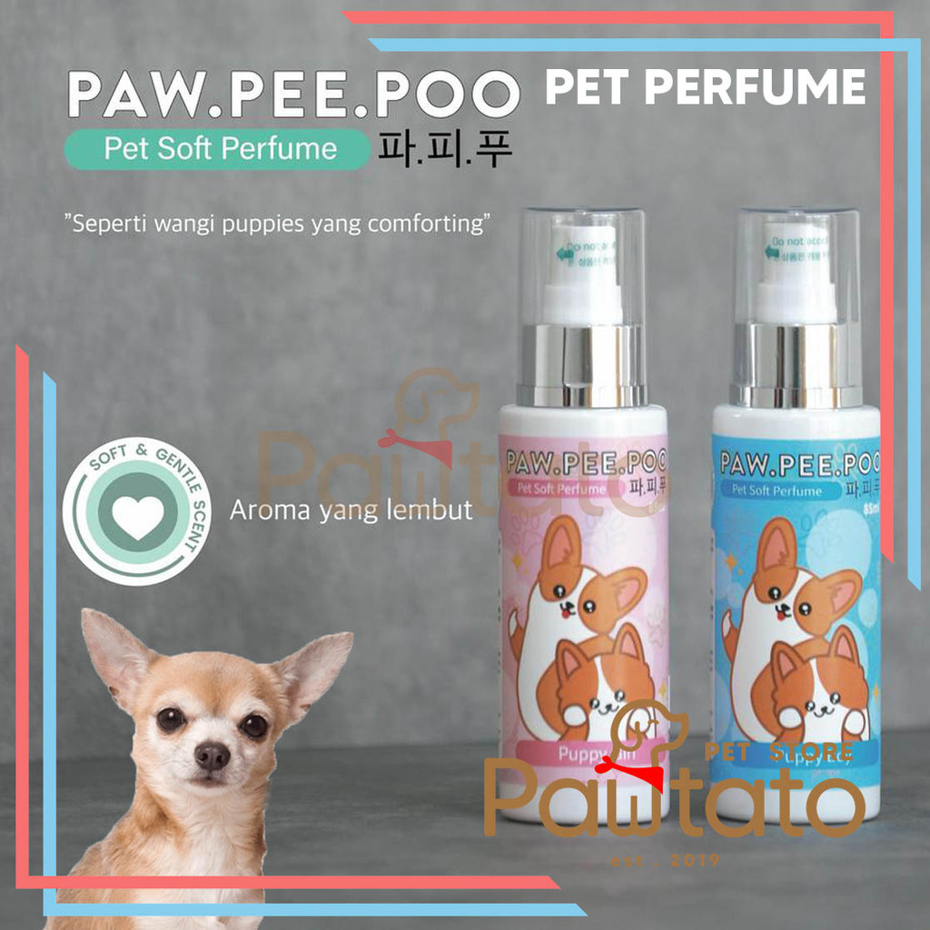 Jual Parfum Anjing Paw Pee Poo Pet Soft Parfume Puppy Dog Body Odor ...