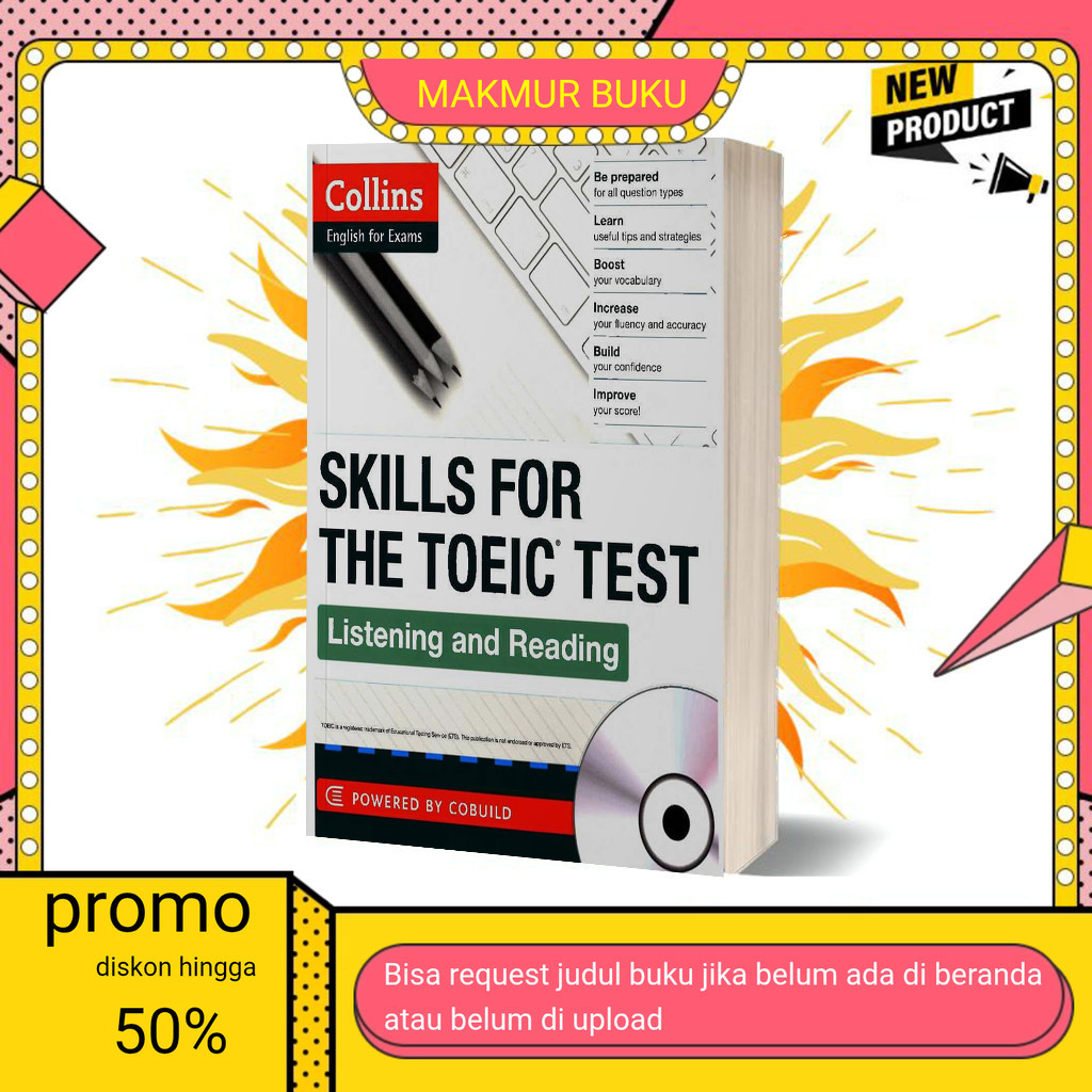 Jual Buku eng Collins Skills for the TOEIC Test, Listening and Reading ...