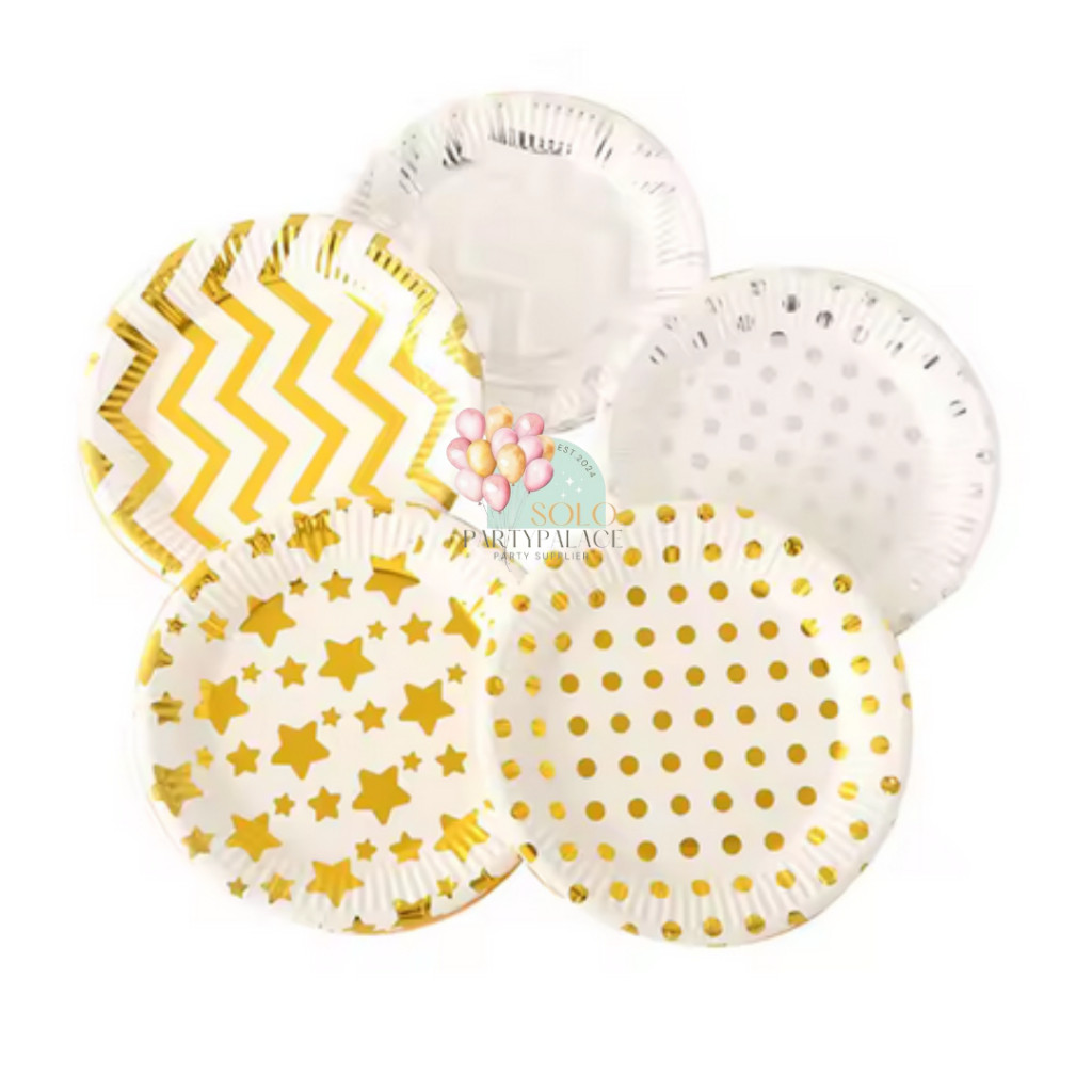 Jual 1PACK ISI 10PCS 7INCH & 9INCH PIRING KERTAS KUE ULANG TAHUN SEKALI PAKAI PAPER PLATE PLATE ...