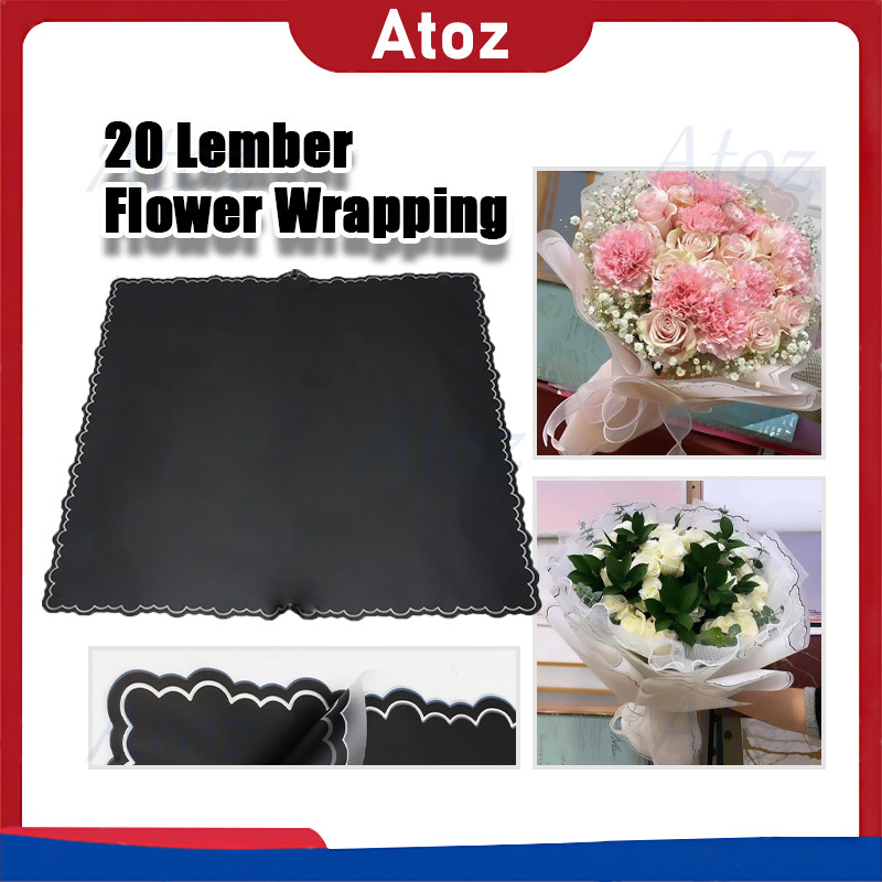 Jual 20 Lember Cloud Awan Frame Transparan Kertas/Flower Wrapping Paper ...