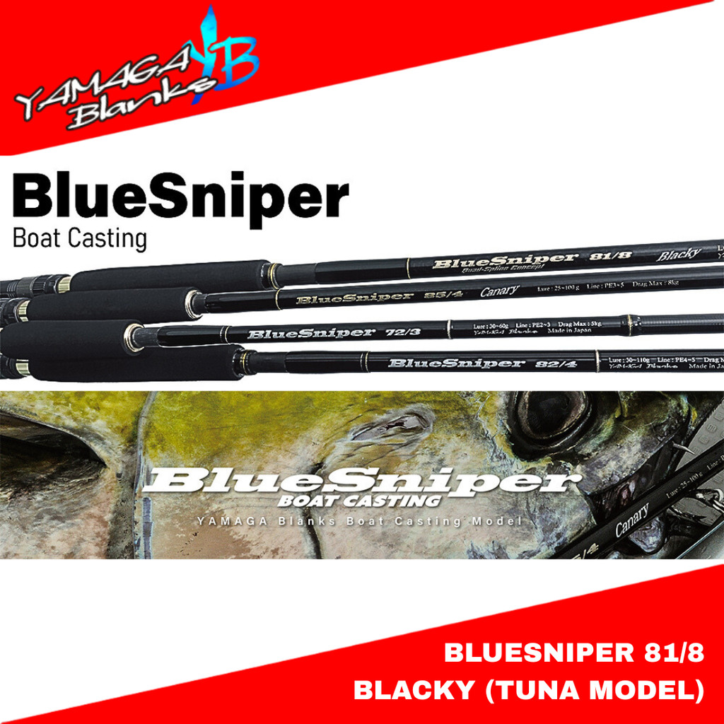 Jual Yamaga Blanks Spinning Rod Blue Sniper 81/8 Blacky | Shopee Indonesia