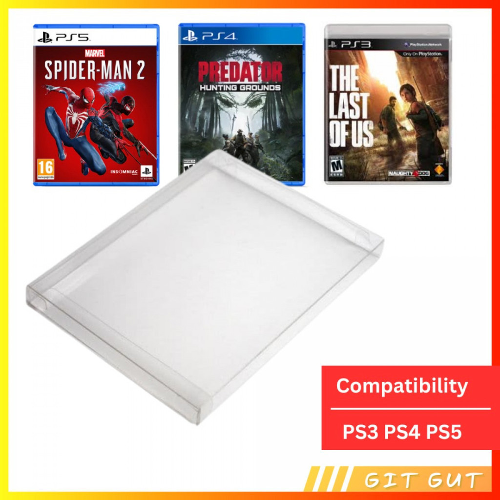 Jual PS3 PS4 PS5 Game Box Cover Transparent Display Case Plastik Mika ...
