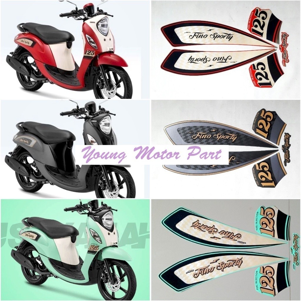 Jual Striping stiker polet list motor yamaha fino sporty 125 fi 2021 ...