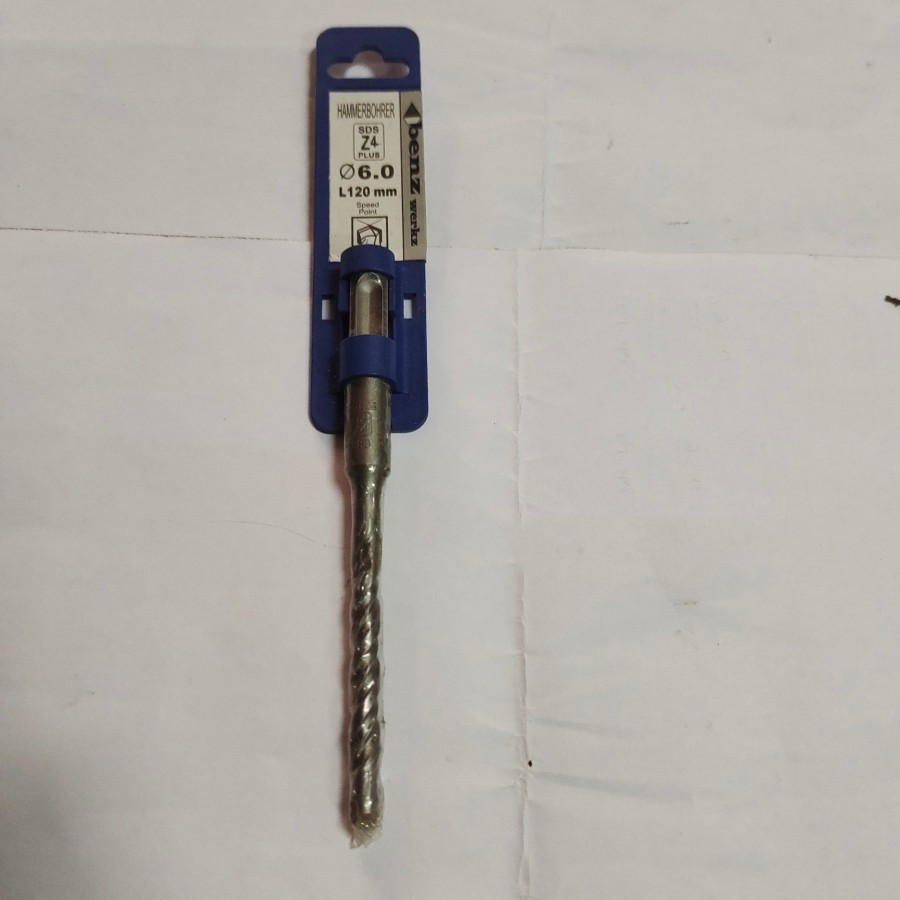 Jual BENZ Mata Bor Beton Cor Panjang SDS PLus 6mm x 120mm | Shopee Indonesia