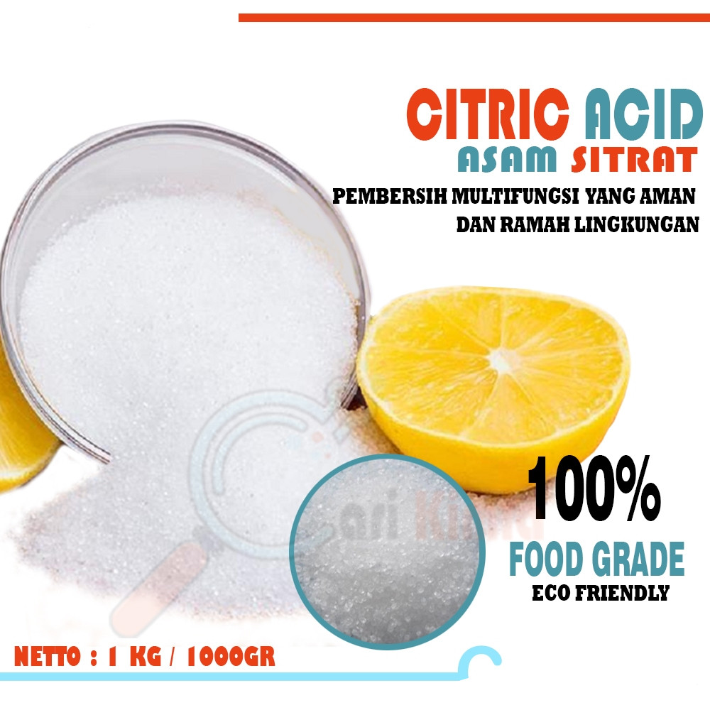 Jual CITRIC ACID MONOHYDRATE/ CITRUN / SITRAT / ASAM SITRAT - 1 KG FOOD ...