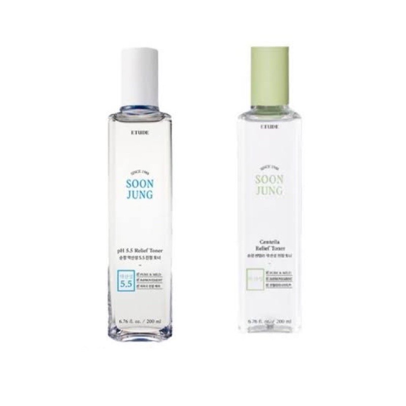 Jual Etude soon jung pH 5.5 relief toner 200ml | 350ml | etude centella ...