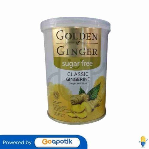 Jual Golden Ginger Can Herb Drop Sugar Free Classic 100 Gram | Shopee ...