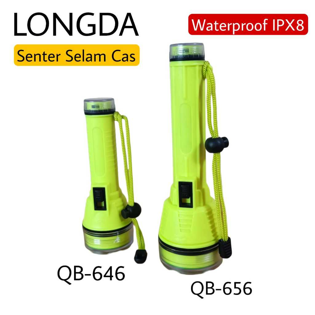 Jual Senter Selam Diving Rechargeable Waterproof IPX8 LONGDA - QB_656 ...