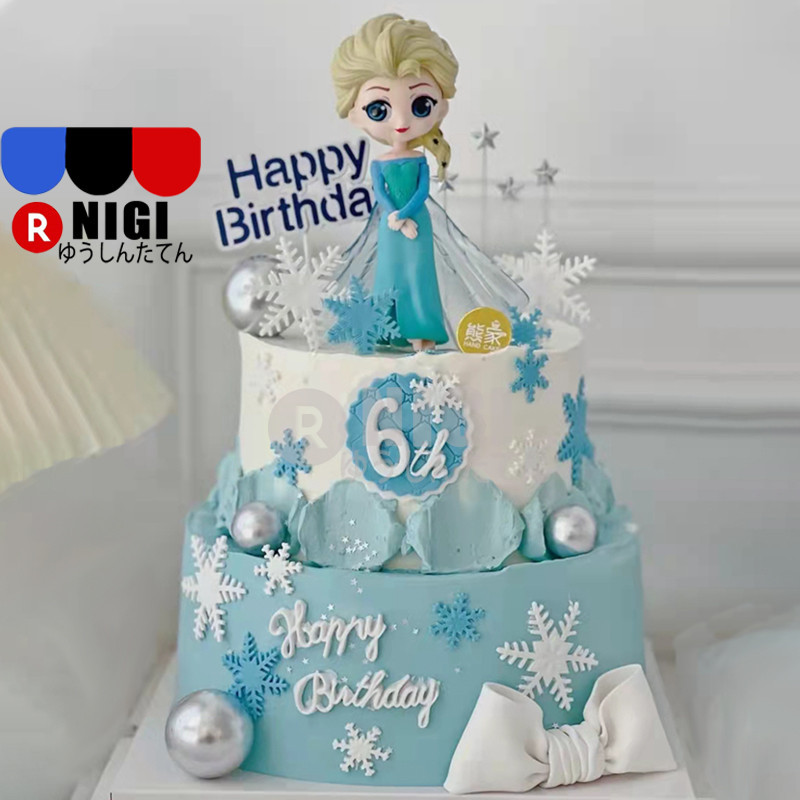 Jual NIGI Topper Princess Elsa/Hiasan Kue Frozen Elsa Anna Olaf Toper ...