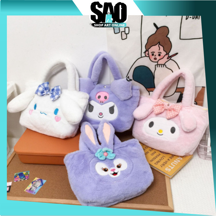 Jual SAO - T6281 Cute Fluffy Mini Tote Bag / Tas Bulu Lucu Motif ...