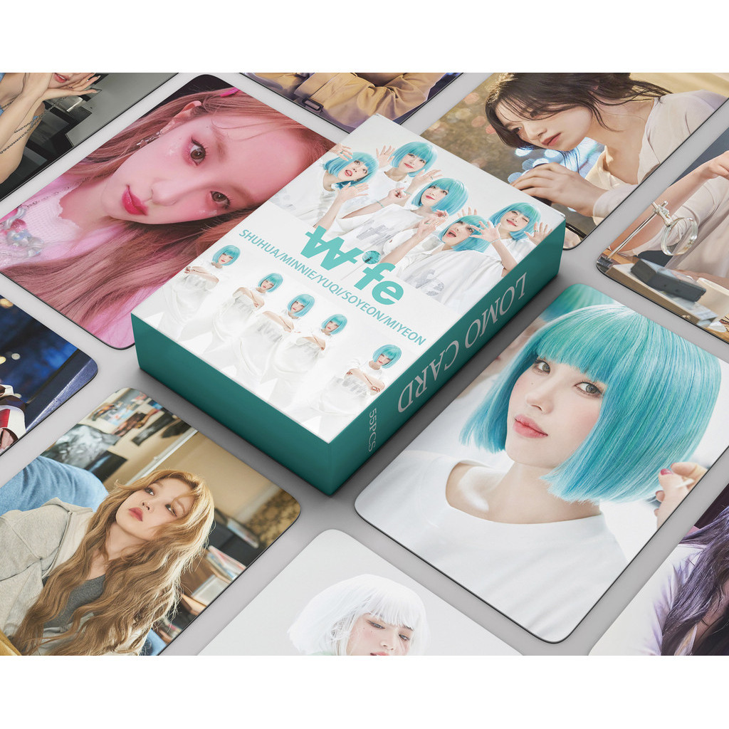 Jual [55Pcs] Pack Photocard G-Idle Wife Jejer2 Album Lomo Card (G)-Idle ...
