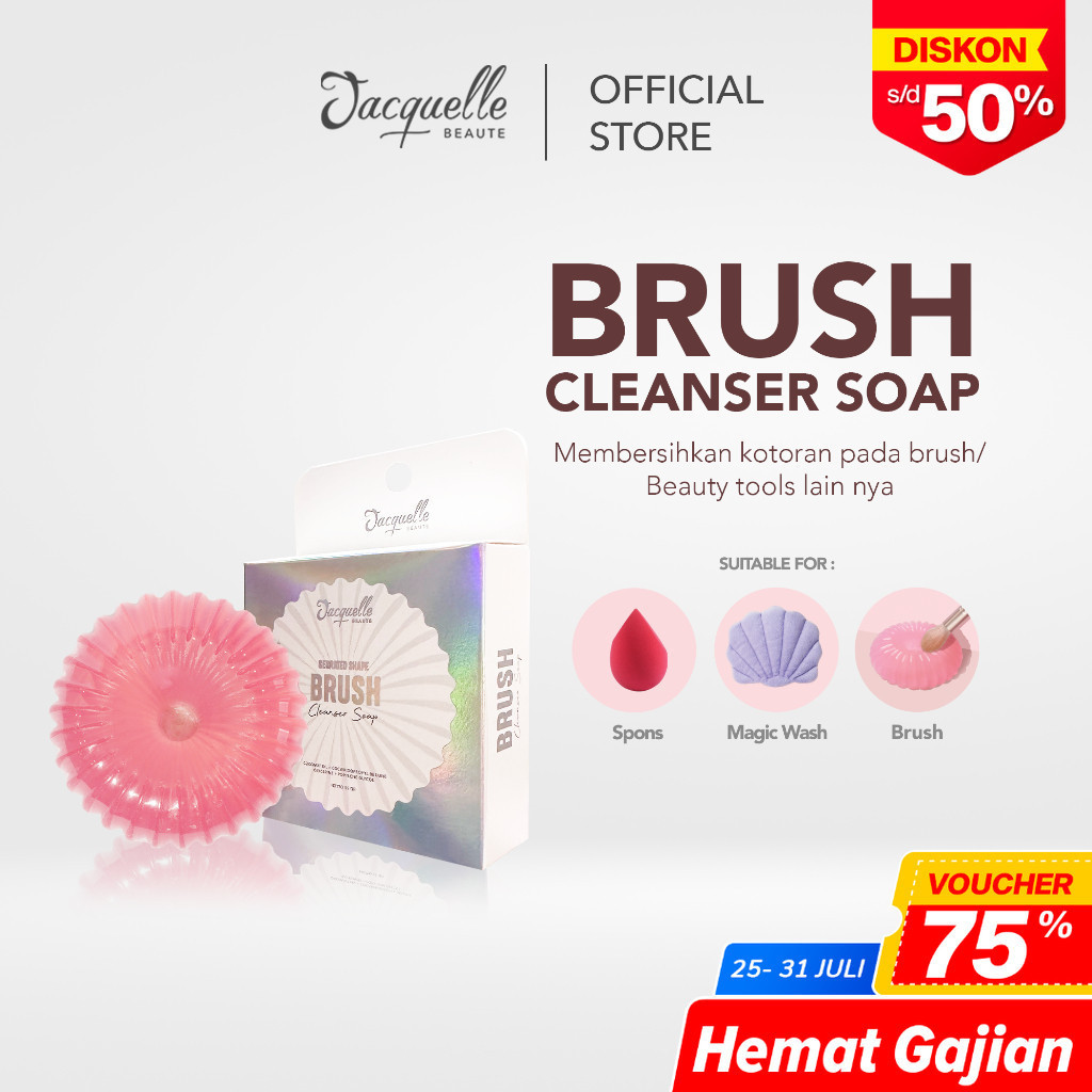 Jual Jacquelle Brush Cleanser Soap - Sabun Pembersih Kuas | Shopee ...