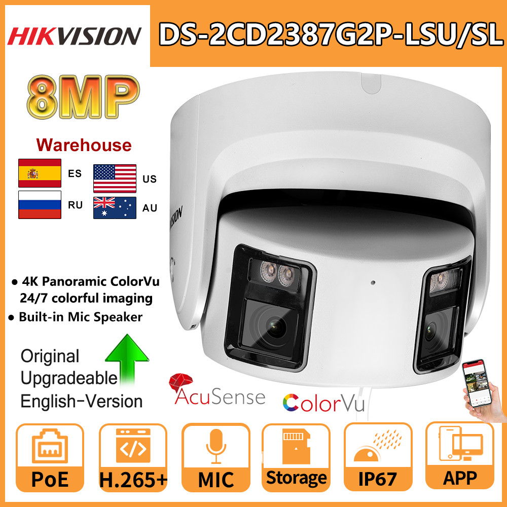 Jual Hikvision 8MP Panoramic ColorVu Turret IP Camera DS-2CD2387G2P-LSU ...