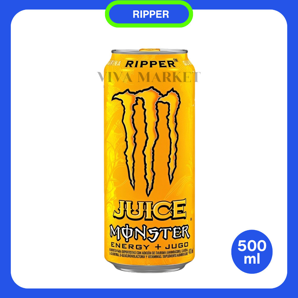 Jual Monster Energy Drink Ripper 500ml(United Kingdom) | Shopee Indonesia