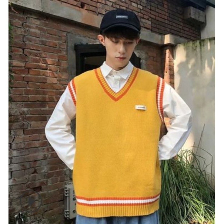 Jual PREMIUM STRIPES MAN KNIT VEST WINTER AUTUMN ROMPI RAJUT PRIA MUSIM ...