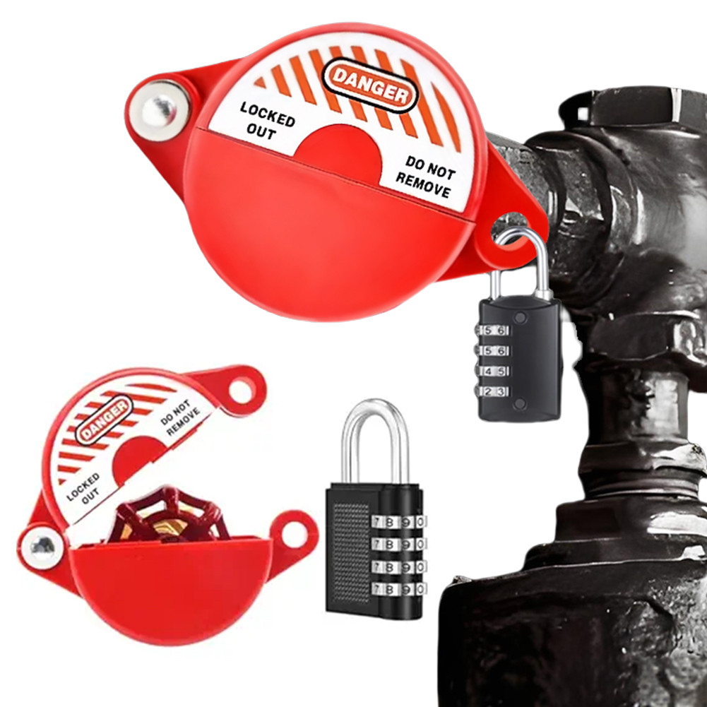 Jual Gate Valve Lockout with Coded Lock Water Spigot Lock for 1 To 2-1/ ...