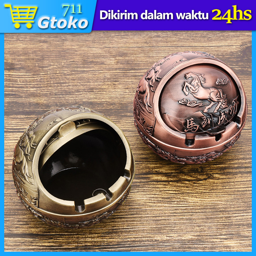 Jual Logam Ashtray Retro Vintage Unik Luxury Metal Ashtray Asbak Dengan ...