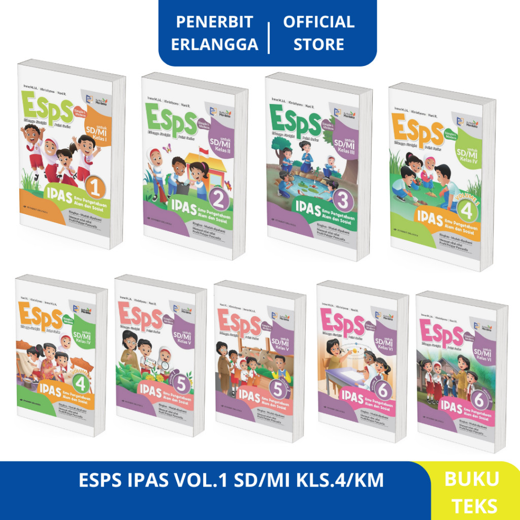 Jual Buku Esps IPAS Kelas 1 2 3 4 5 6 SD/MI Kurikulum Merdeka Penerbit Erlangga | Shopee Indonesia