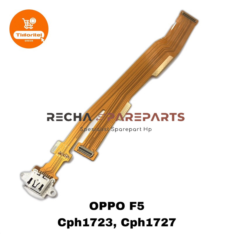 Jual FLEXIBLE CONNECTOR CHARGER OPPO F5 CPH1723 / FLEKSIBEL KONEKTOR CAS OPPO F5 CPH1727 ( Recha ...