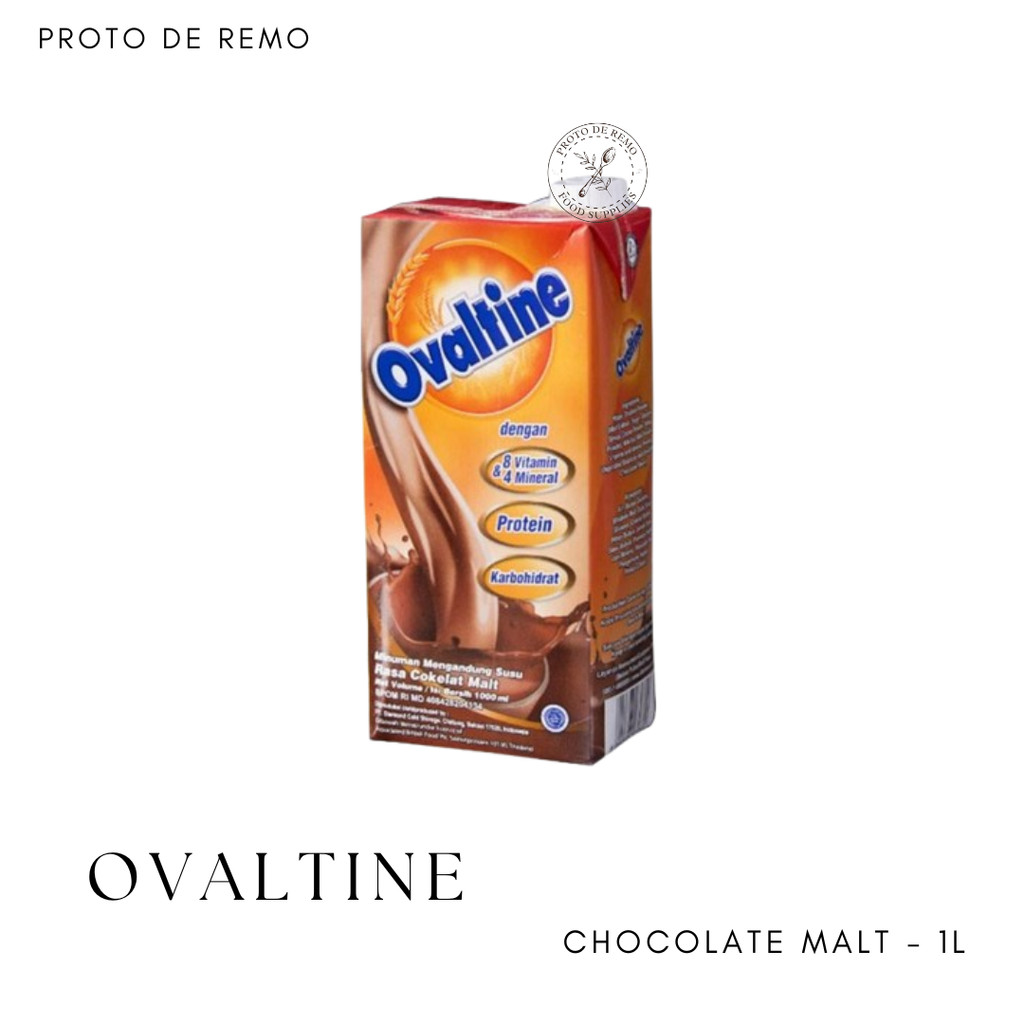Jual Ovaltine Susu Chocolate Malt UHT - 1L | Shopee Indonesia