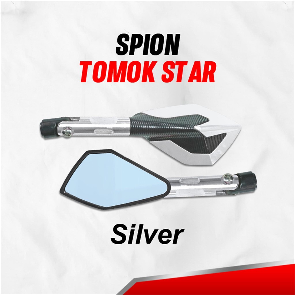 Jual VRD SPION TOMOK STAR V2 WARNA SILVER UNIVERSAL SEMUA MOTOR ...