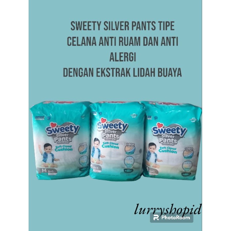 Jual Popok Sweety silver pants tipe celana unizex size M9 | Shopee Indonesia