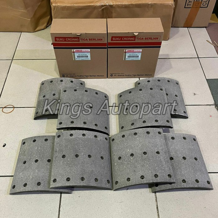 Jual Brake Lining Kampas Rem Belakang Fuso BM 116 117 Ganjo Old 320HP ...