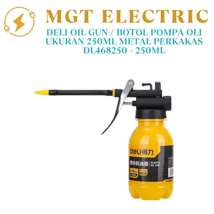 Jual Deli Oil Gun/Botol Pompa Oli Ukuran 250-500ml Metal Perkakas ...