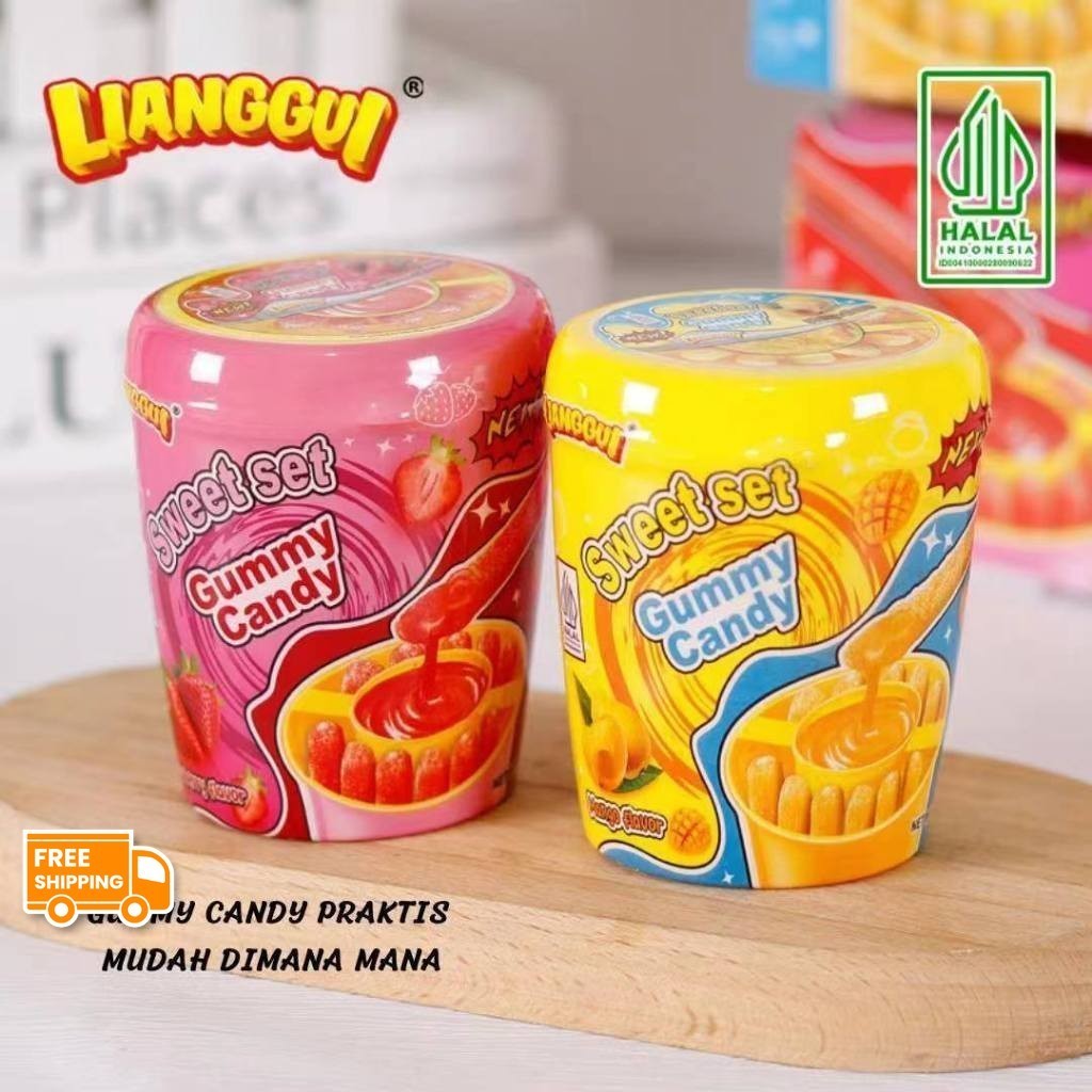 Jual [Permen buah jelly kupas] Makanan viral Lianggui Hala Permen ...