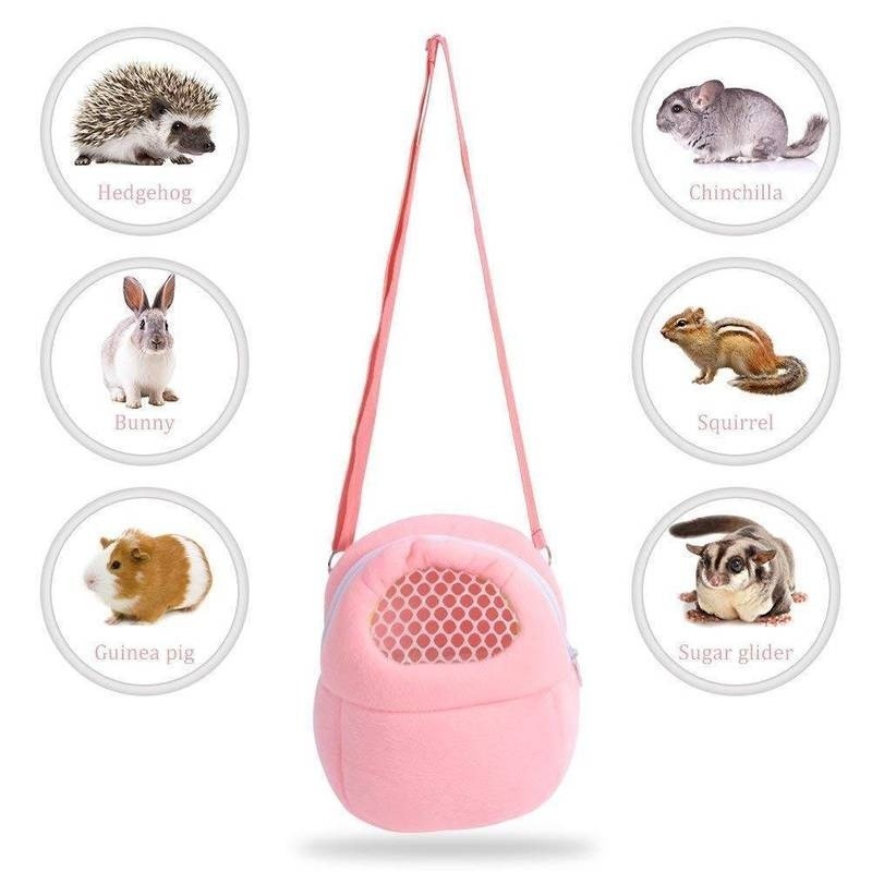 Jual Small Pet Carrier Rabbit Cage Hamster Chinchilla Travel Warm Bags ...